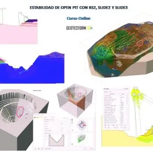 Estabilidad de Open Pit con RS2, Slide2 y Slide3.